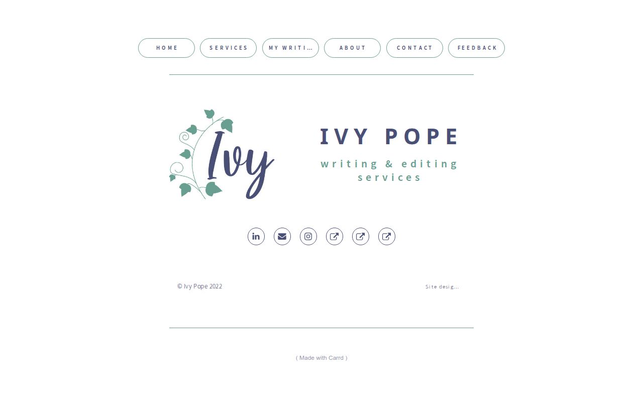 Ivy Pope Writing Services